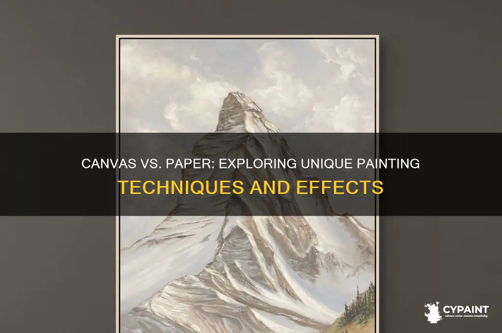 Canvas Vs. Paper: Exploring Unique Painting Techniques And Effects ...