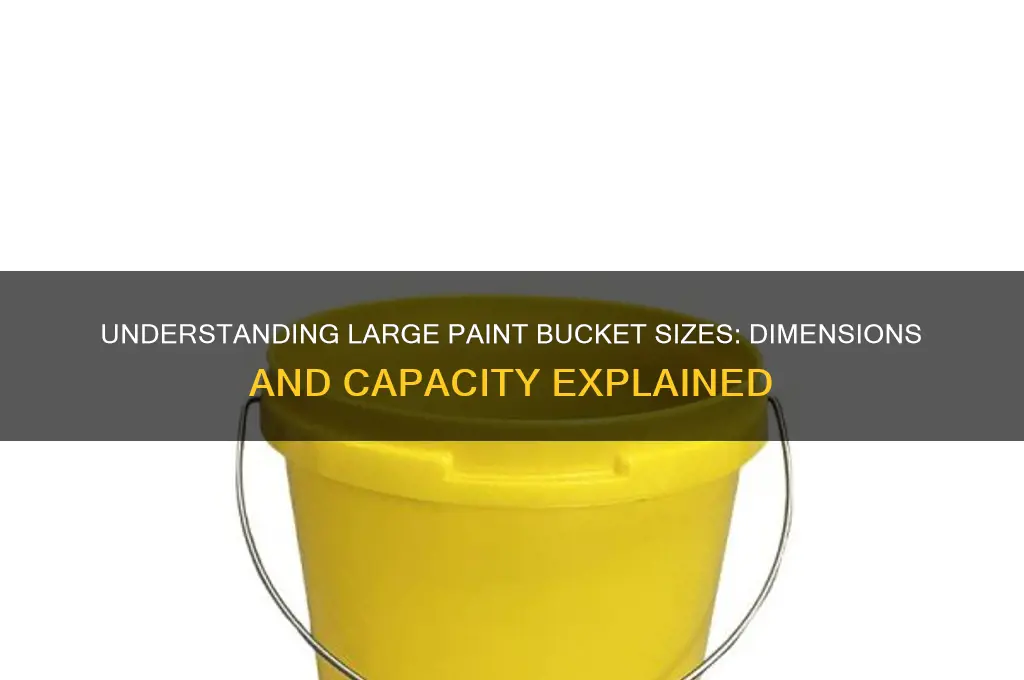 Understanding Large Paint Bucket Sizes: Dimensions And Capacity ...