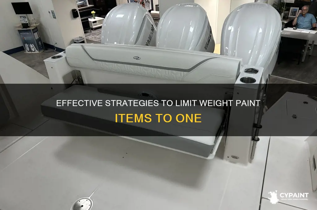 Effective Strategies To Limit Weight Paint Items To One | CyPaint