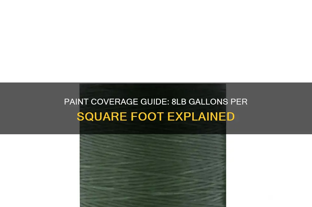 Paint Coverage Guide: 8Lb Gallons Per Square Foot Explained | CyPaint