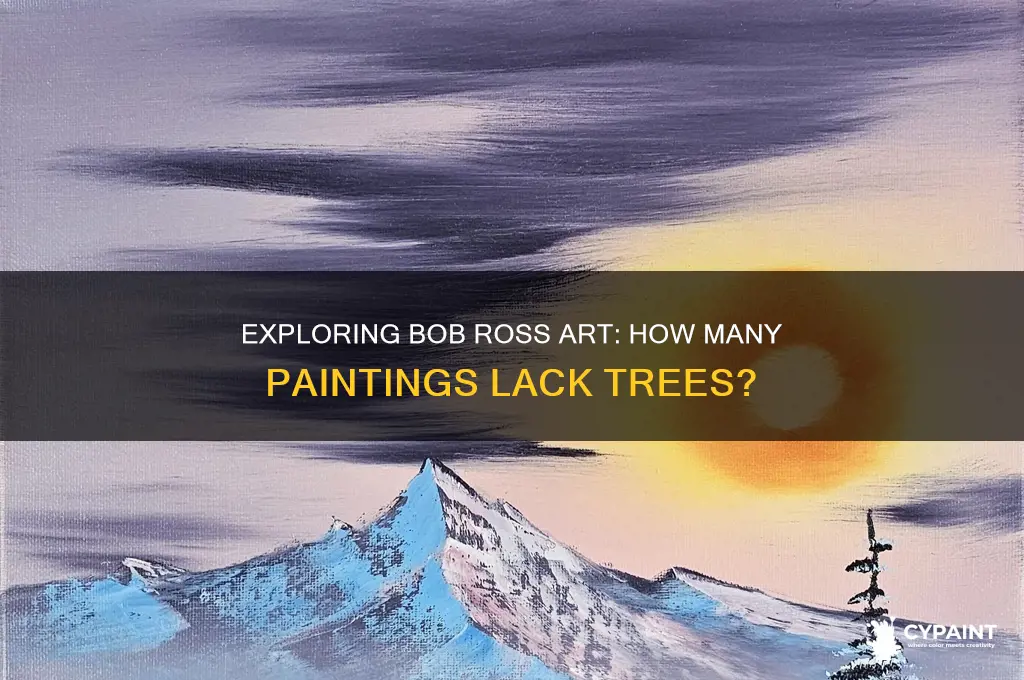 Exploring Bob Ross Art: How Many Paintings Lack Trees? | CyPaint
