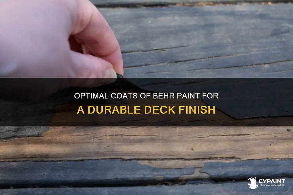 Optimal Coats Of Behr Paint For A Durable Deck Finish | CyPaint