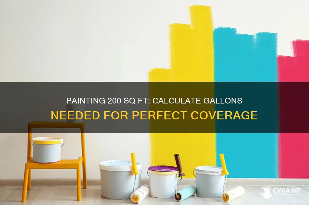 Painting 200 Sq Ft: Calculate Gallons Needed For Perfect Coverage | CyPaint