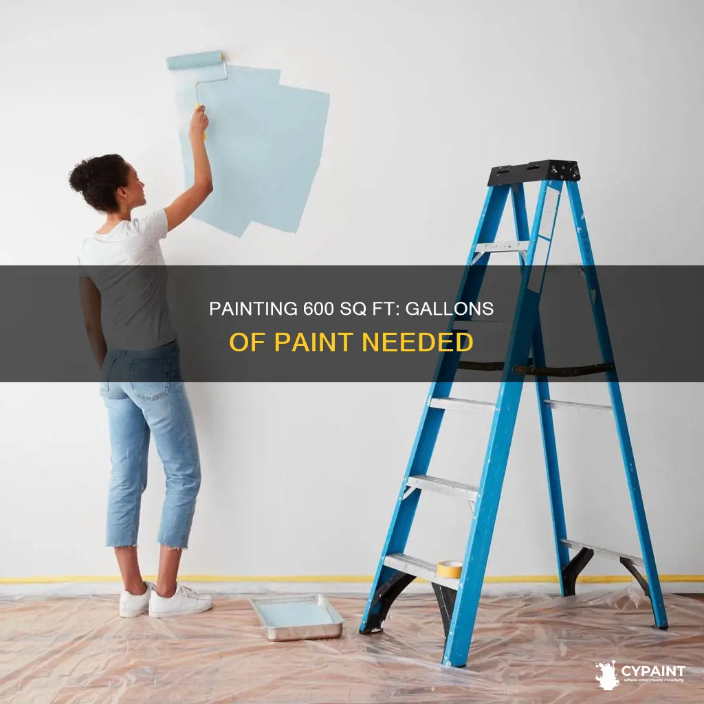 Painting 600 Sq Ft: Gallons Of Paint Needed | CyPaint