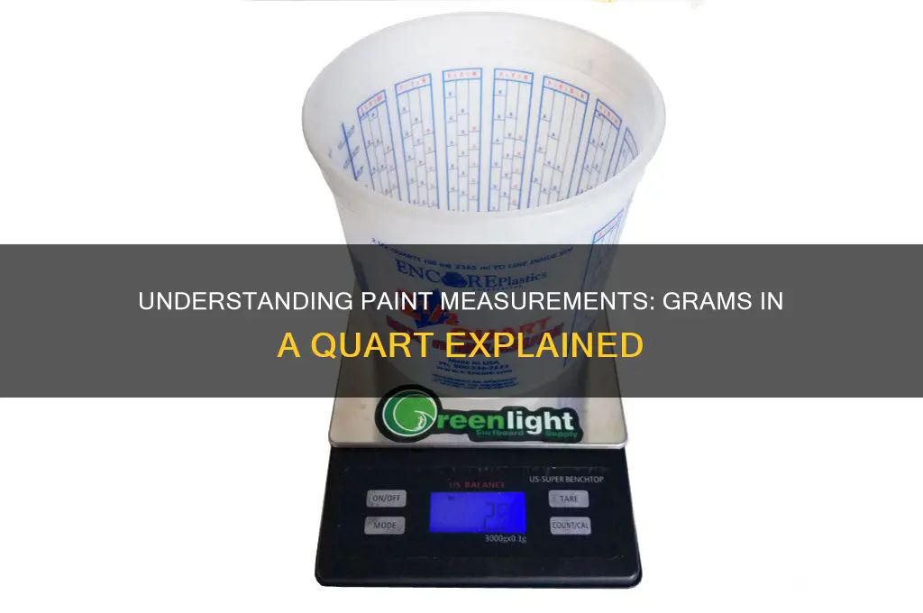 Understanding Paint Measurements: Grams In A Quart Explained | CyPaint
