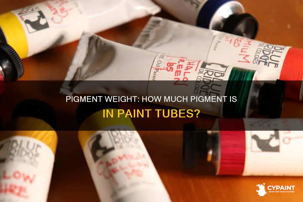 Pigment Weight: How Much Pigment Is In Paint Tubes? | CyPaint