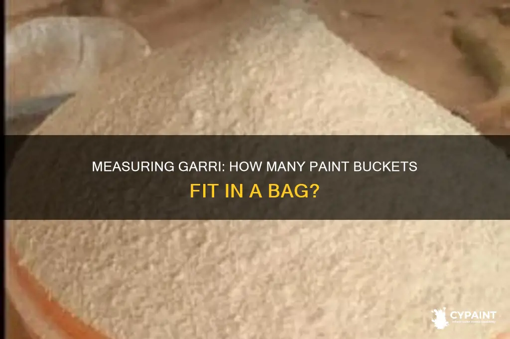 Measuring Garri: How Many Paint Buckets Fit In A Bag? | CyPaint