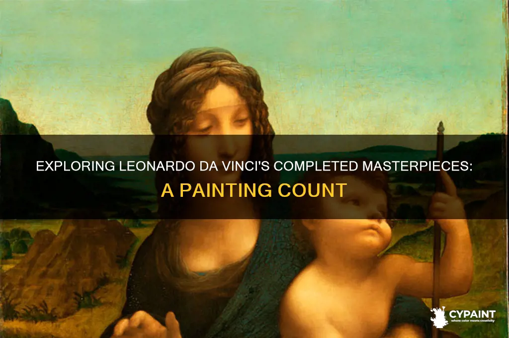 Exploring Leonardo Da Vinci's Completed Masterpieces: A Painting Count ...