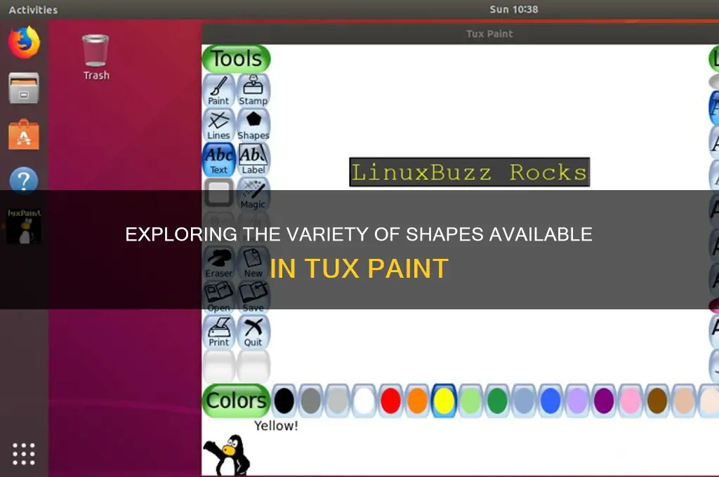 Exploring The Variety Of Shapes Available In Tux Paint | CyPaint
