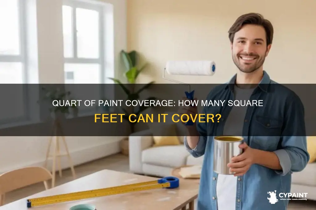 Quart Of Paint Coverage: How Many Square Feet Can It Cover? | CyPaint