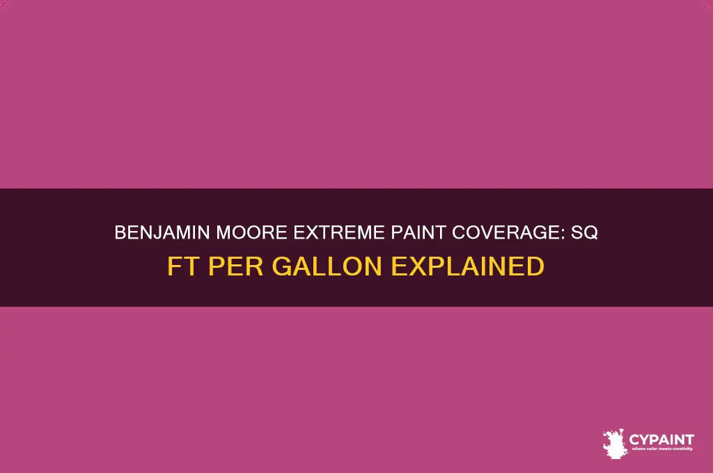 Benjamin Moore Extreme Paint Coverage: Sq Ft Per Gallon Explained | CyPaint