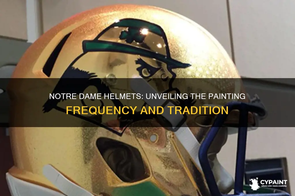Notre Dame Helmets: Unveiling The Painting Frequency And Tradition ...