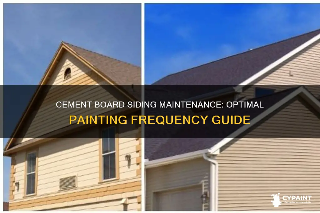 Cement Board Siding Maintenance: Optimal Painting Frequency Guide | CyPaint