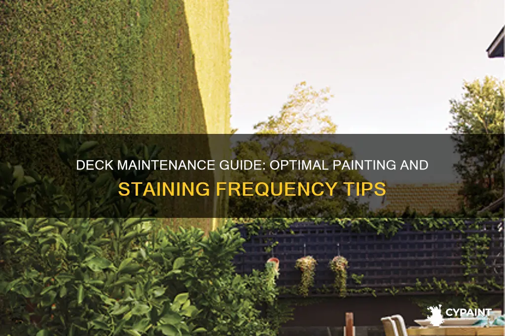 Deck Maintenance Guide: Optimal Painting And Staining Frequency Tips ...