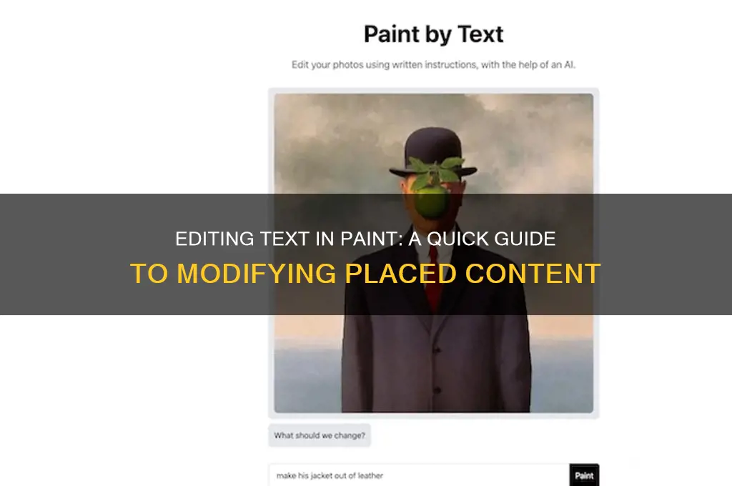 Editing Text In Paint: A Quick Guide To Modifying Placed Content | CyPaint