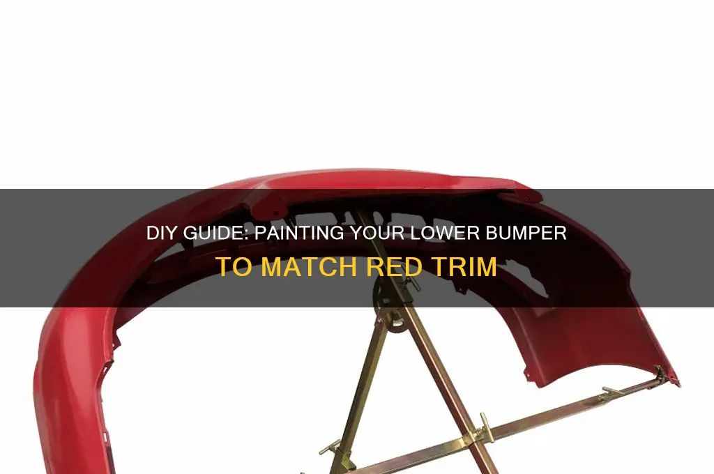 Diy Guide: Painting Your Lower Bumper To Match Red Trim | CyPaint