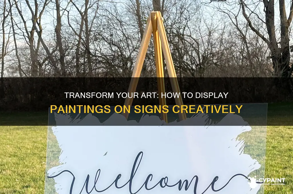 Transform Your Art: How To Display Paintings On Signs Creatively | CyPaint
