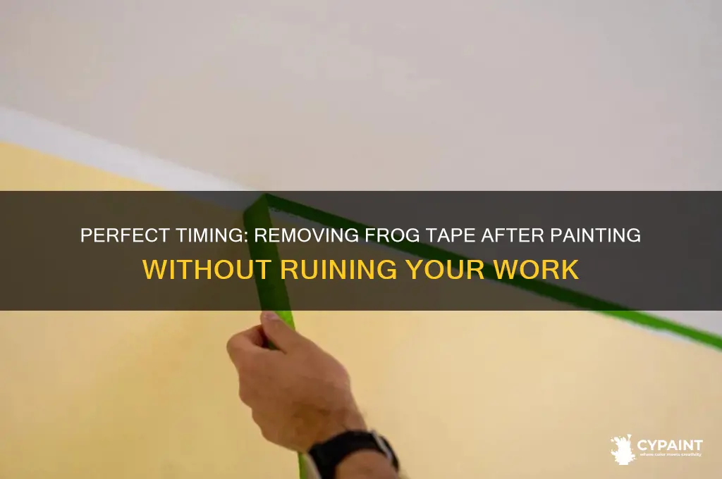 Perfect Timing: Removing Frog Tape After Painting Without Ruining Your ...