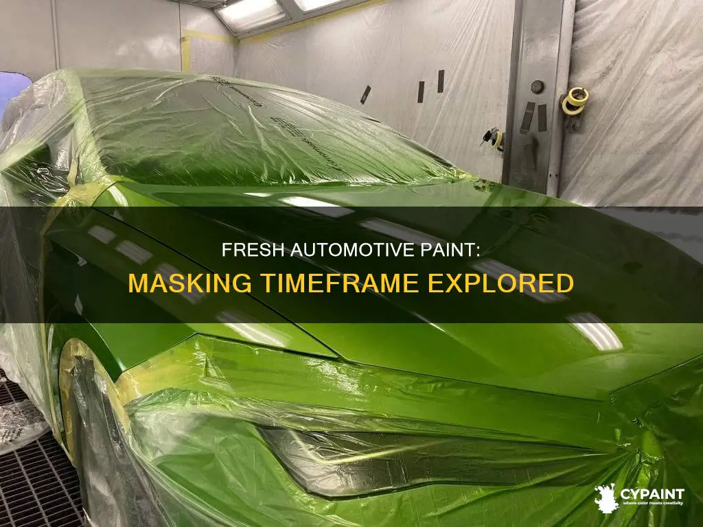 Fresh Automotive Paint: Masking Timeframe Explored | CyPaint