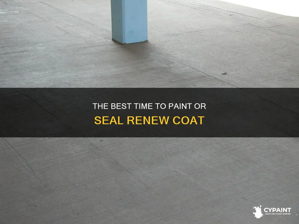 The Best Time To Paint Or Seal Renew Coat | CyPaint