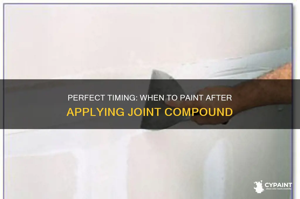 Perfect Timing: When To Paint After Applying Joint Compound | CyPaint