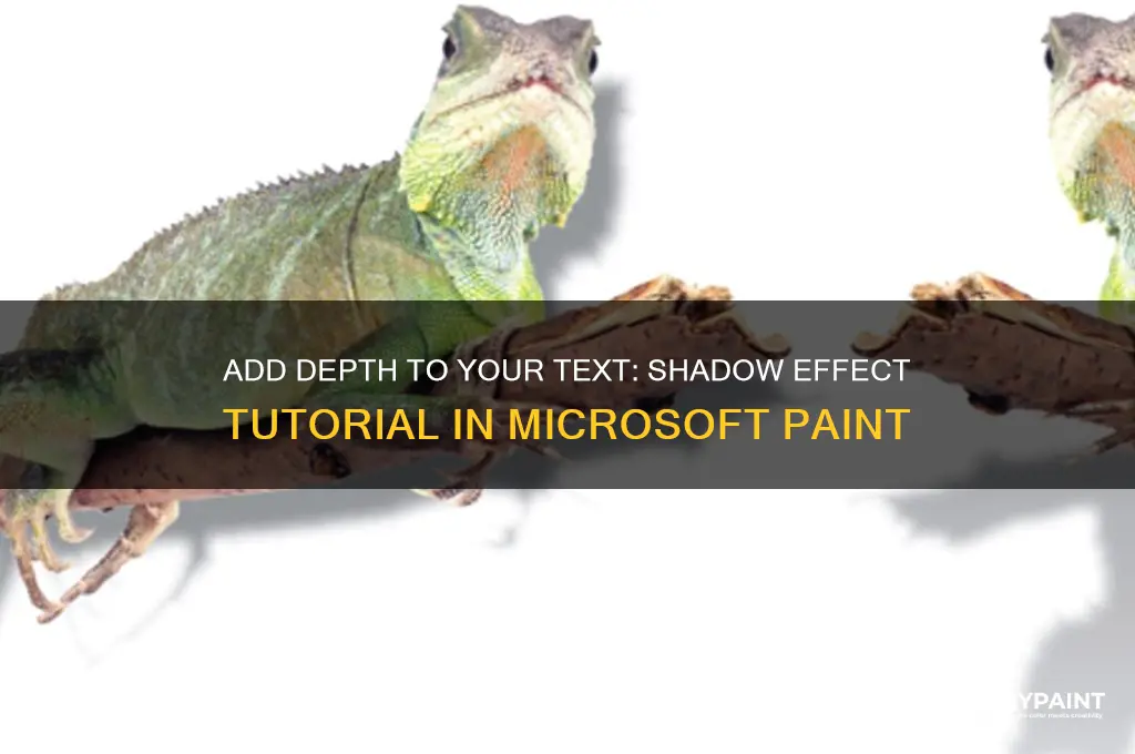 Add Depth To Your Text: Shadow Effect Tutorial In Microsoft Paint | CyPaint