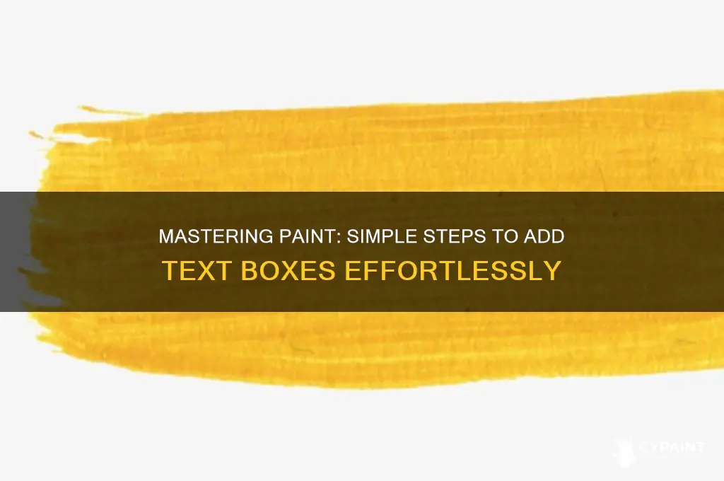 Mastering Paint: Simple Steps To Add Text Boxes Effortlessly | CyPaint