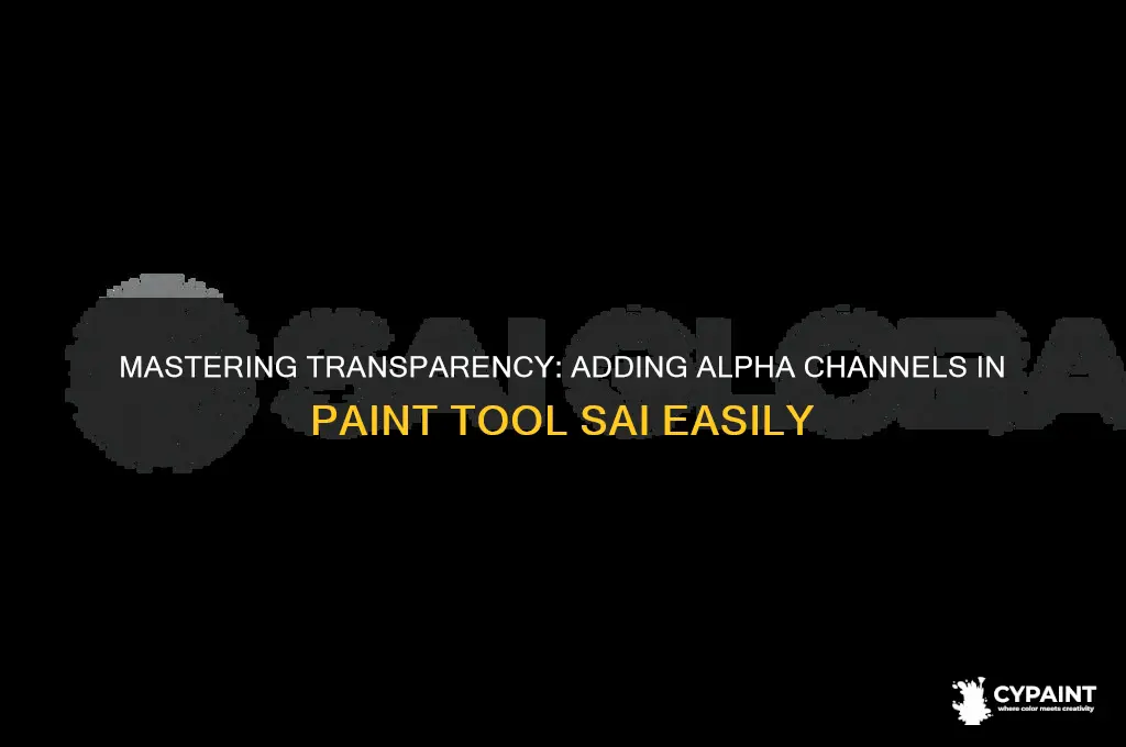 Mastering Transparency: Adding Alpha Channels In Paint Tool Sai Easily ...
