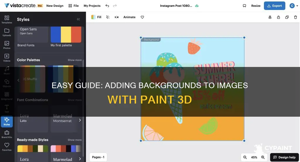 Easy Guide: Adding Backgrounds To Images With Paint 3D | CyPaint