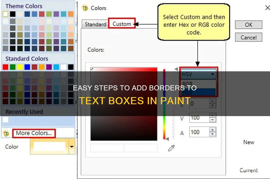 Easy Steps To Add Borders To Text Boxes In Paint | CyPaint