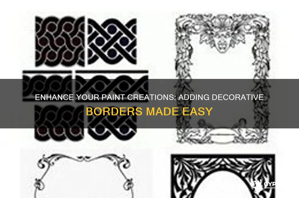 Enhance Your Paint Creations: Adding Decorative Borders Made Easy | CyPaint