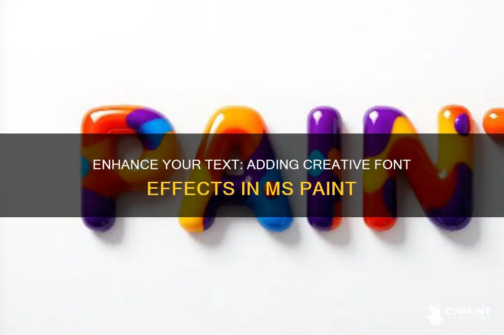 Enhance Your Text: Adding Creative Font Effects In Ms Paint | CyPaint