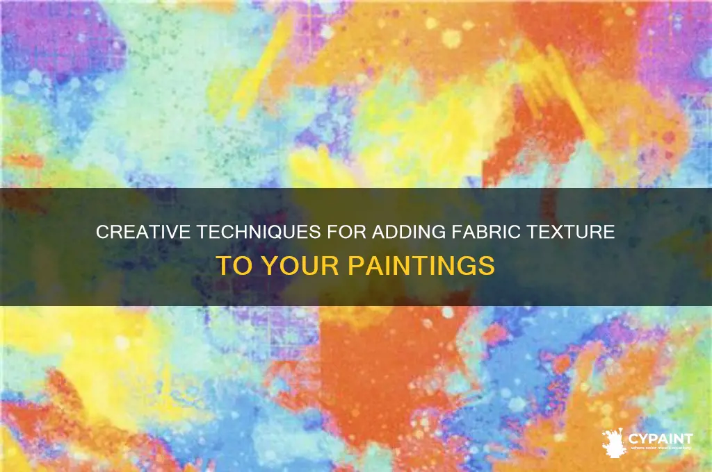 Creative Techniques For Adding Fabric Texture To Your Paintings | CyPaint