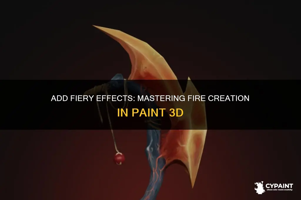 Add Fiery Effects: Mastering Fire Creation In Paint 3D | CyPaint