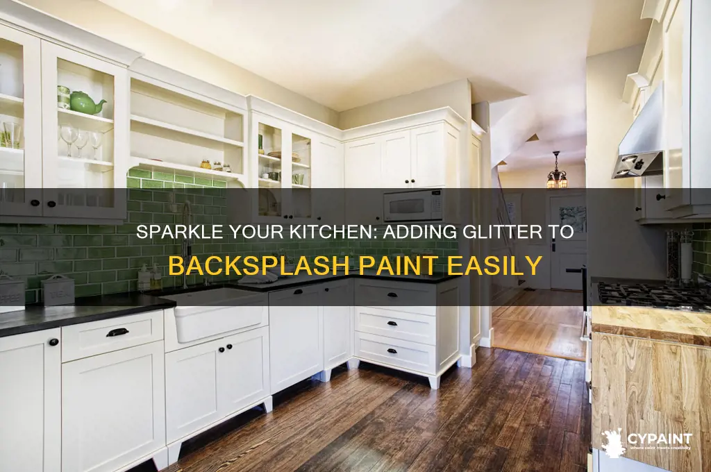 Sparkle Your Kitchen: Adding Glitter To Backsplash Paint Easily | CyPaint