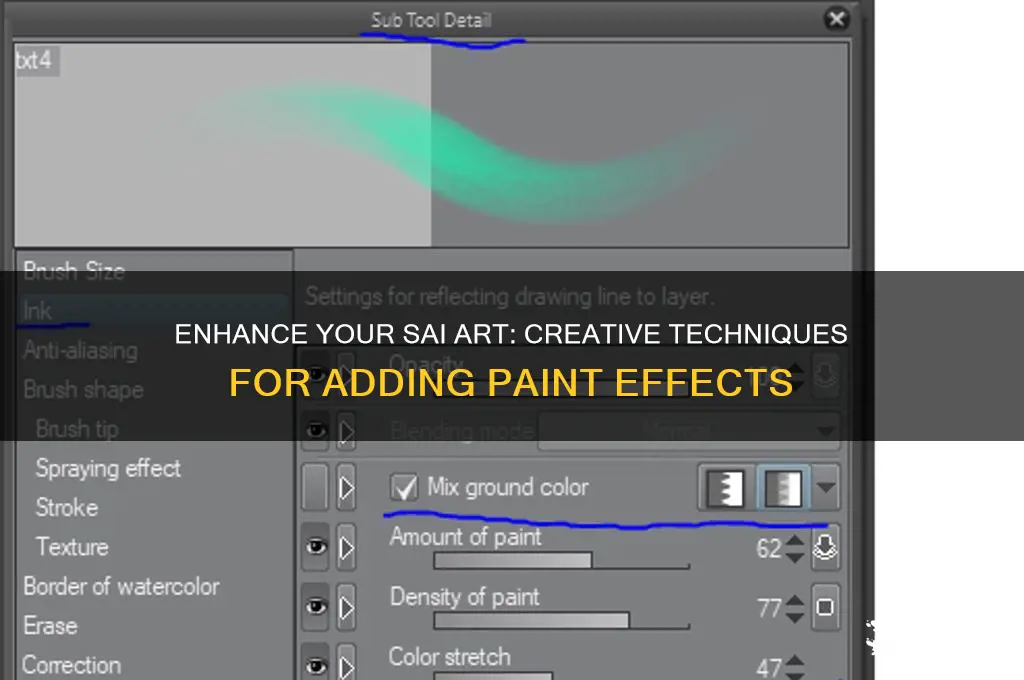 Enhance Your Sai Art: Creative Techniques For Adding Paint Effects ...