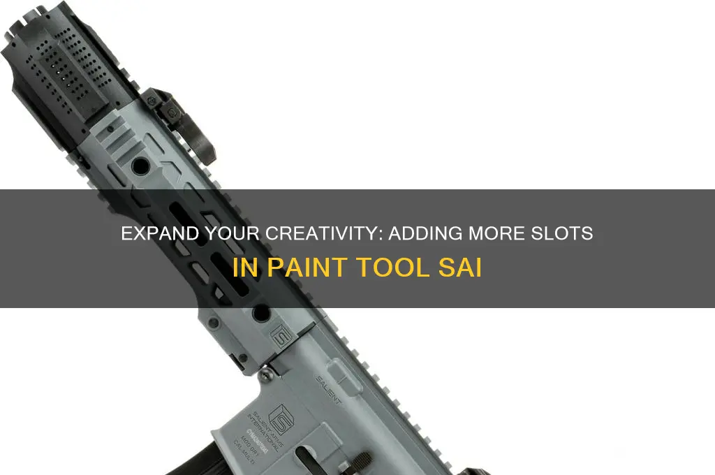 Expand Your Creativity: Adding More Slots In Paint Tool Sai | CyPaint