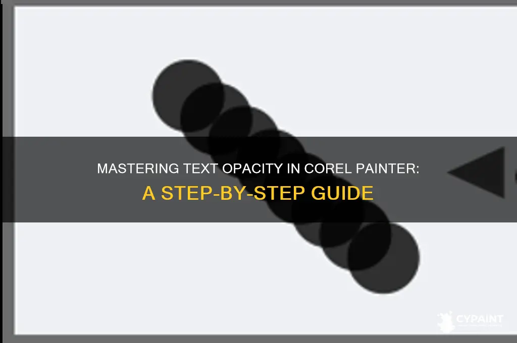 Mastering Text Opacity In Corel Painter: A Step-By-Step Guide | CyPaint