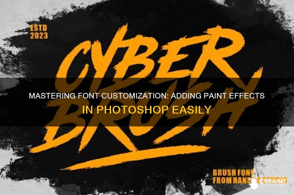 Mastering Font Customization: Adding Paint Effects In Photoshop Easily ...