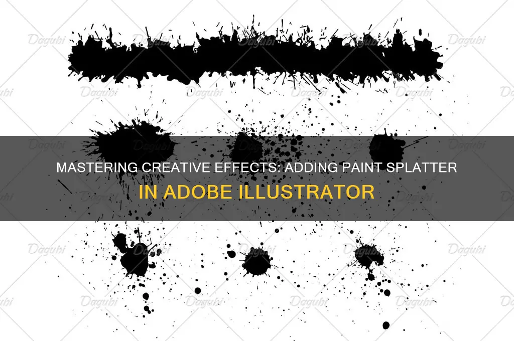 Mastering Creative Effects: Adding Paint Splatter In Adobe Illustrator ...
