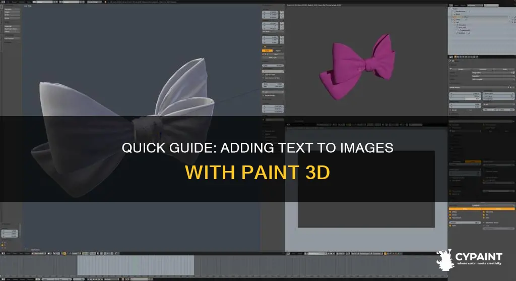 Quick Guide: Adding Text To Images With Paint 3D | CyPaint
