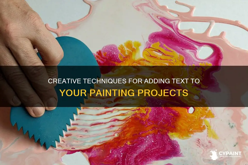 Creative Techniques For Adding Text To Your Painting Projects | CyPaint