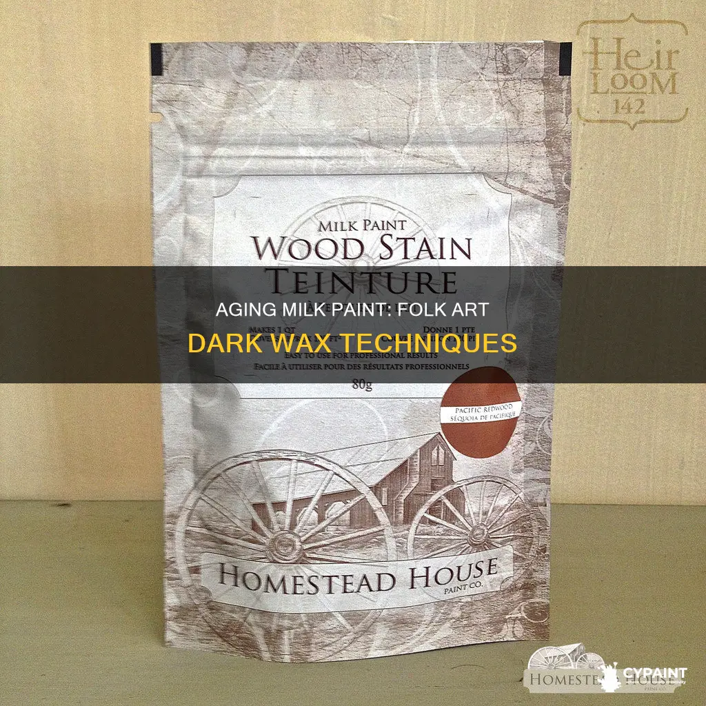 Aging Milk Paint: Folk Art Dark Wax Techniques | CyPaint