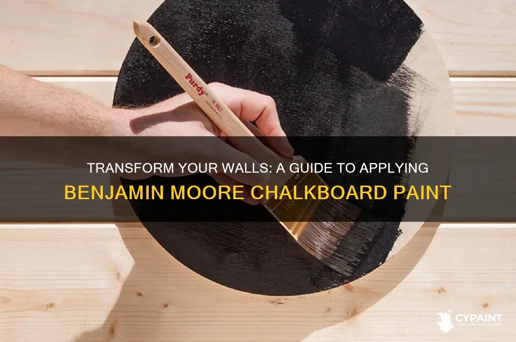 Transform Your Walls: A Guide To Applying Benjamin Moore Chalkboard ...
