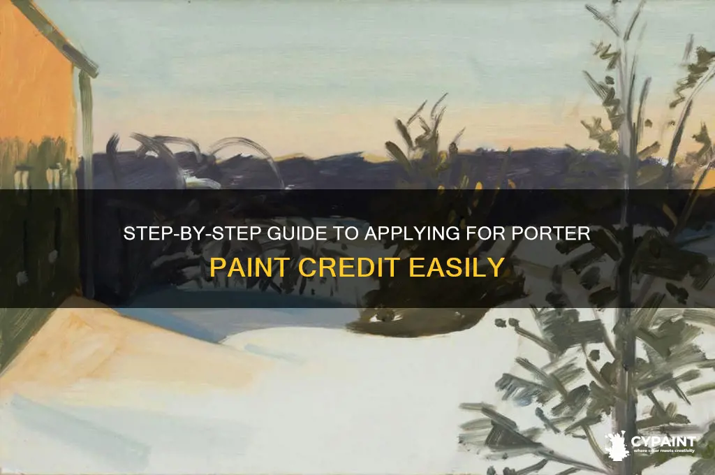 Step-By-Step Guide To Applying For Porter Paint Credit Easily | CyPaint