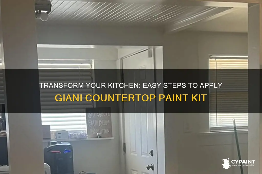 Transform Your Kitchen: Easy Steps To Apply Giani Countertop Paint Kit ...