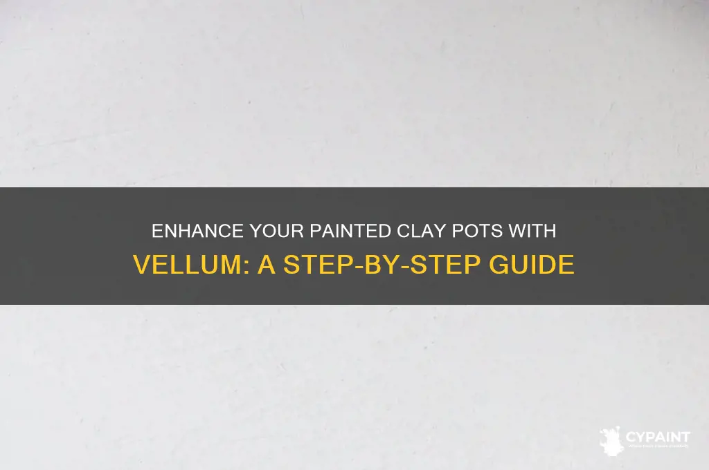 Enhance Your Painted Clay Pots With Vellum: A Step-By-Step Guide | CyPaint
