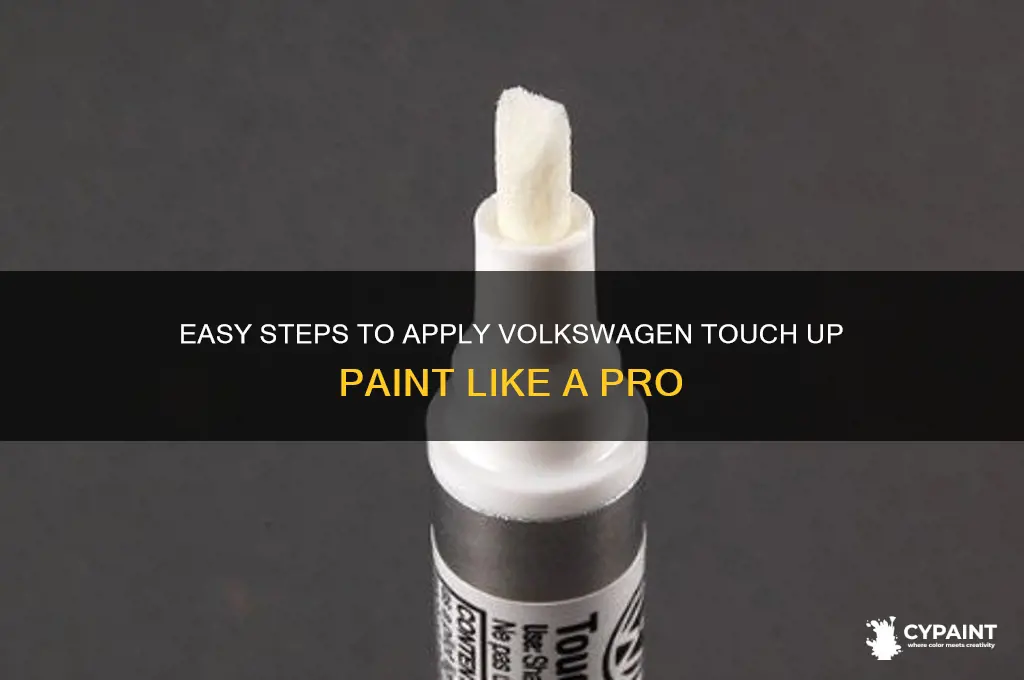 Easy Steps To Apply Volkswagen Touch Up Paint Like A Pro | CyPaint