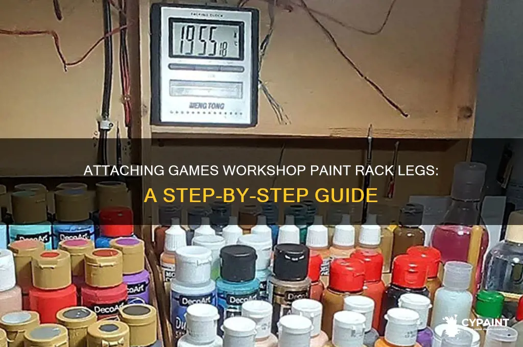 Attaching Games Workshop Paint Rack Legs: A Step-By-Step Guide | CyPaint