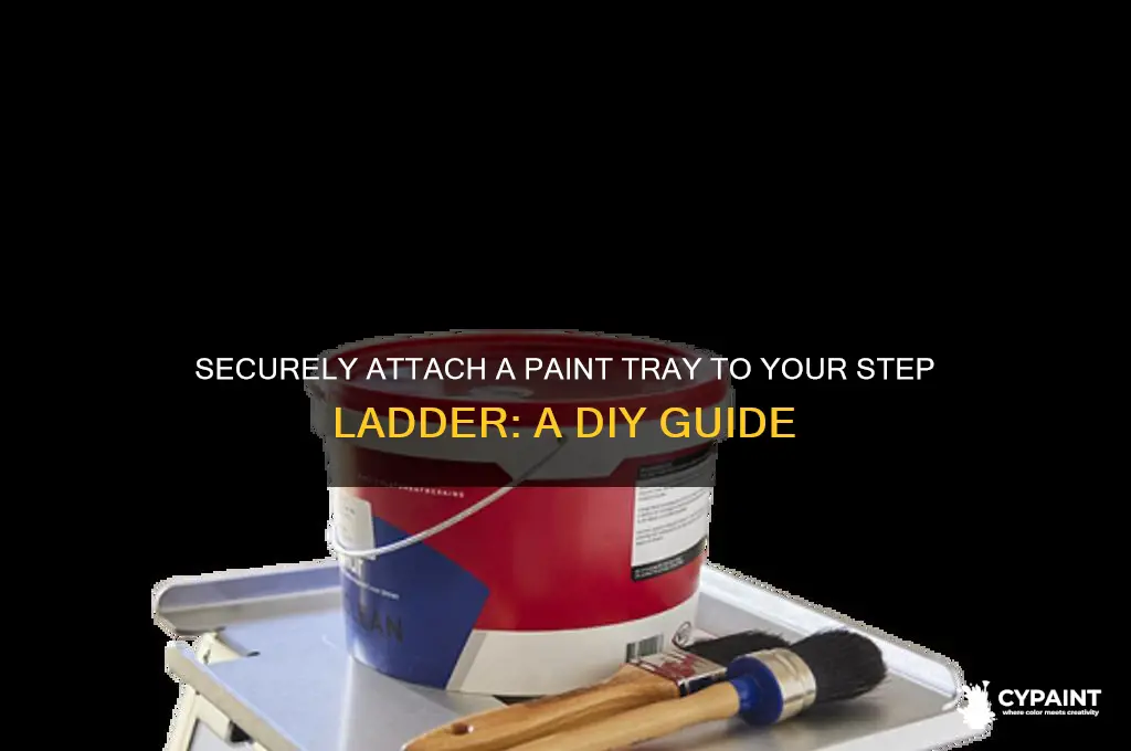 Securely Attach A Paint Tray To Your Step Ladder: A Diy Guide | CyPaint